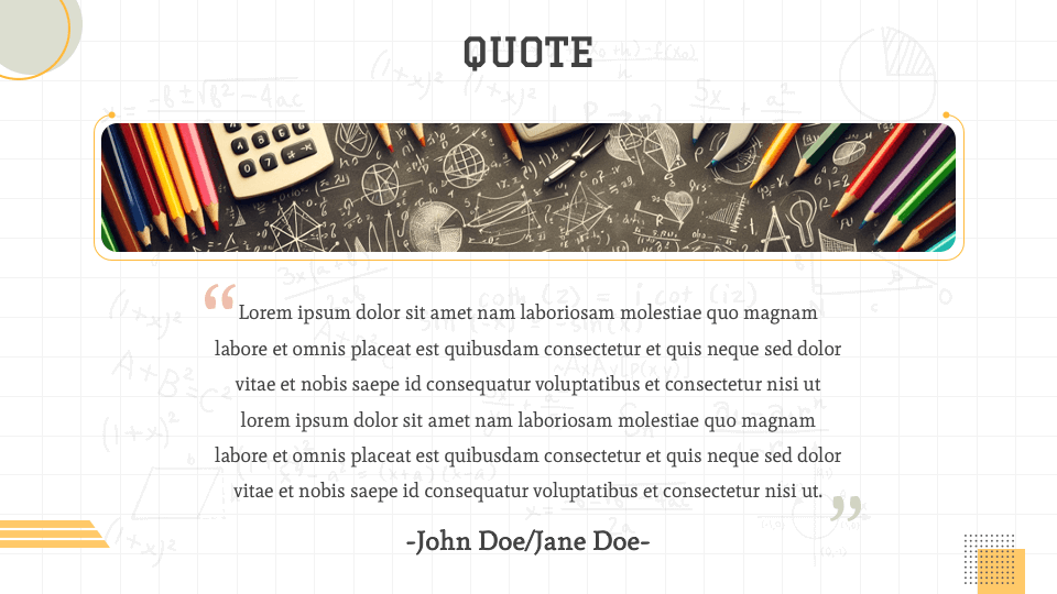 Free Math Background Presentation for Google Slides and PowerPoint