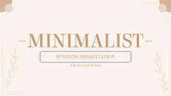 Minimalist Business Presentation Template for Google Slides and PowerPoint