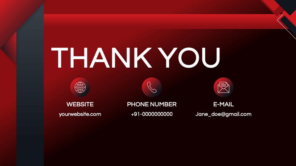 Red and Black Presentation Theme for Google Slides and PowerPoint - PPT ...