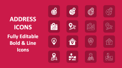 Address Icons for Google Slides and PowerPoint