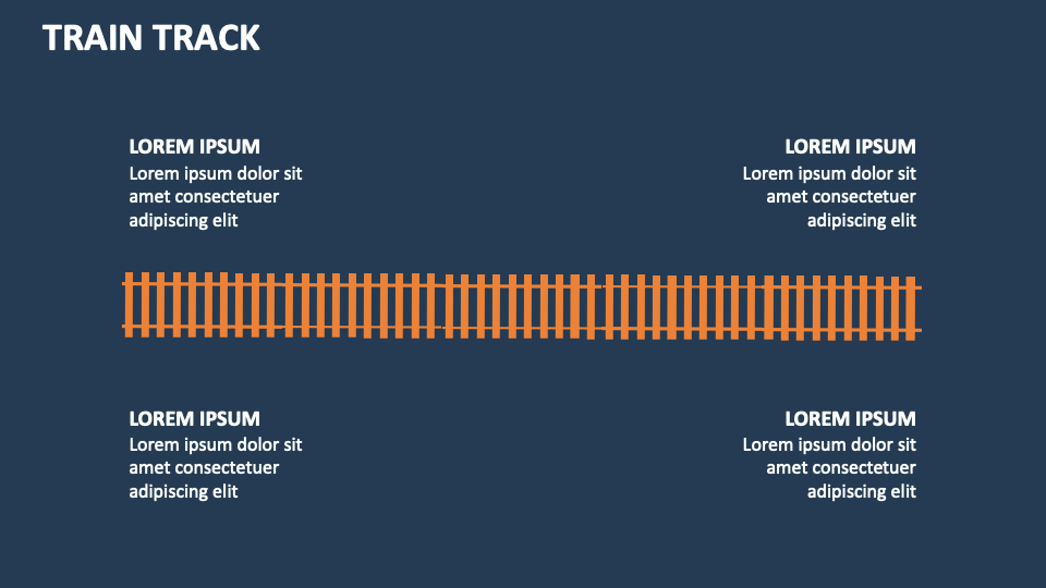 Train Track Template for PowerPoint and Google Slides - PPT Slides