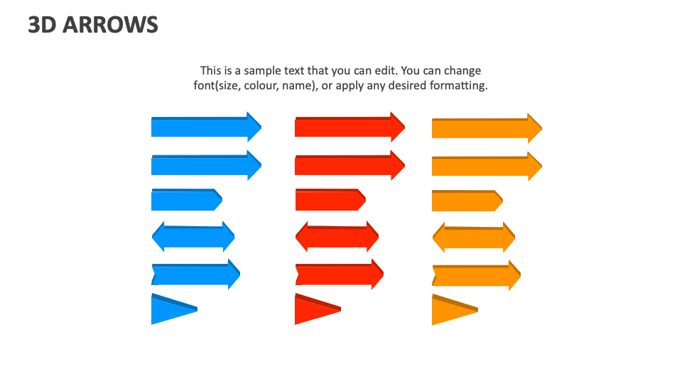 3D Arrows Template for PowerPoint and Google Slides - PPT Slides