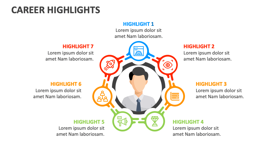 Career Highlights Template for Google Slides and PowerPoint - PPT Slides