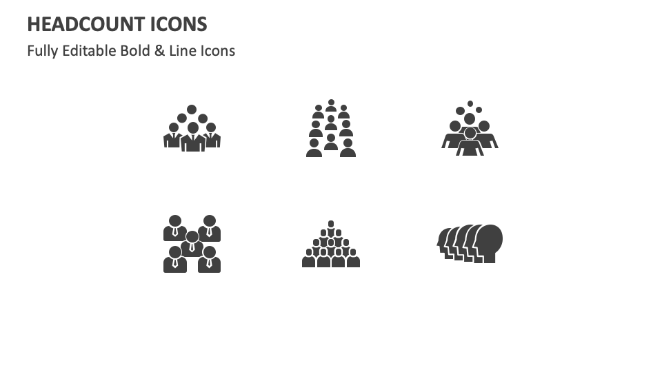 Headcount Icons for Google Slides and PowerPoint