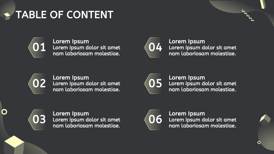 Free 3D Shapes Background Presentation for Google Slides and PowerPoint