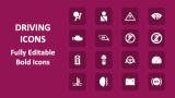 Driving Icons for Google Slides and PowerPoint