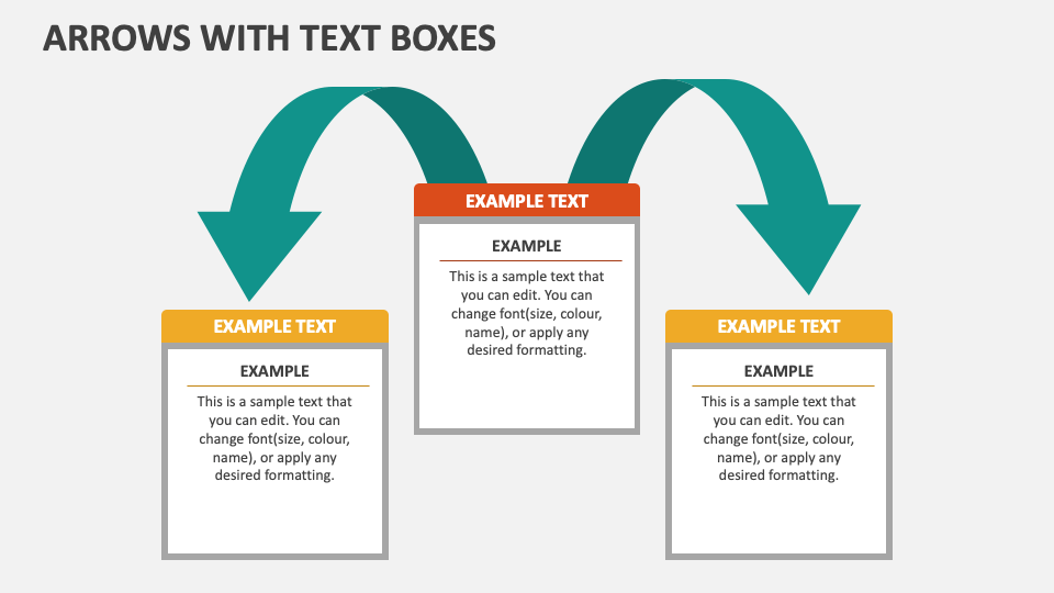 Arrows with Text Boxes Template for PowerPoint and Google Slides - PPT ...
