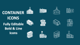 Container Icons for PowerPoint and Google Slides - PPT Slides