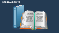 Books and Paper Template for PowerPoint and Google Slides - PPT Slides