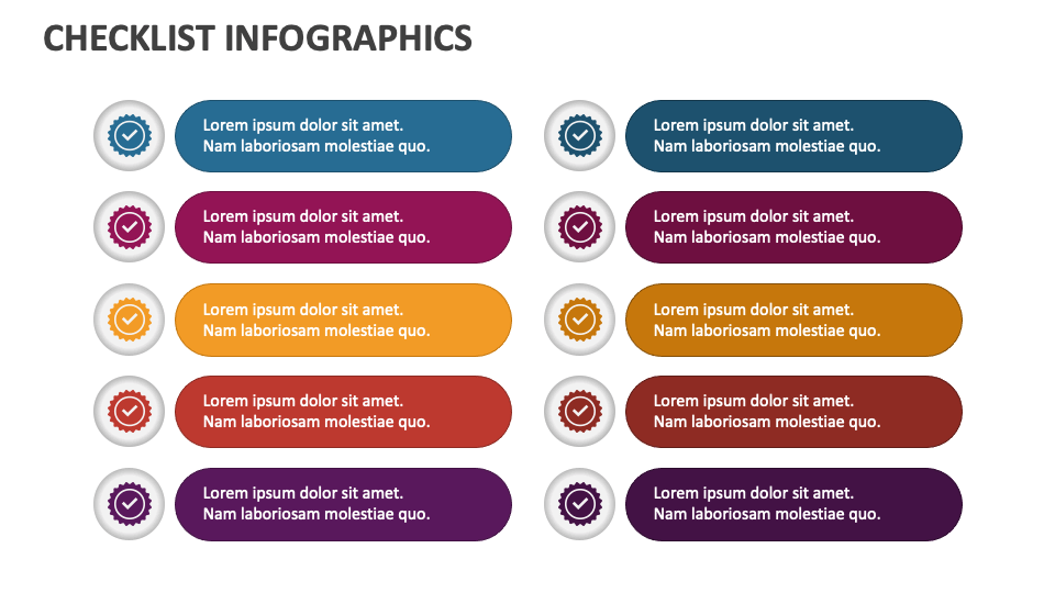 Checklist Infographics for Google Slides and PowerPoint - PPT Slides