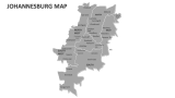 Johannesburg Map for Google Slides and PowerPoint - PPT Slides