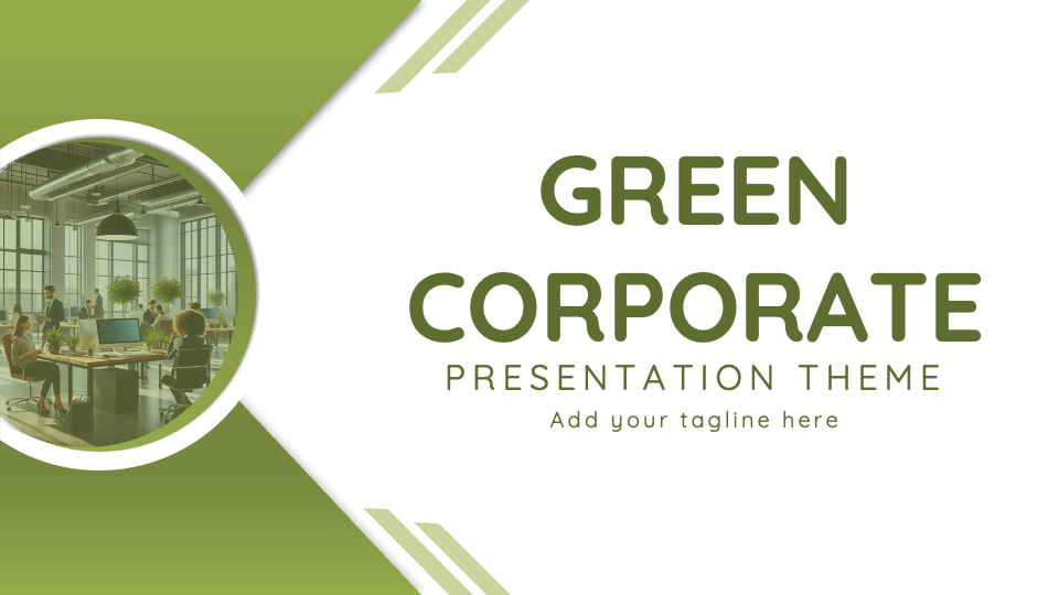 Green Corporate Presentation for Google Slides and PowerPoint