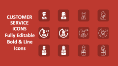 Customer Service Icons for Google Slides and PowerPoint