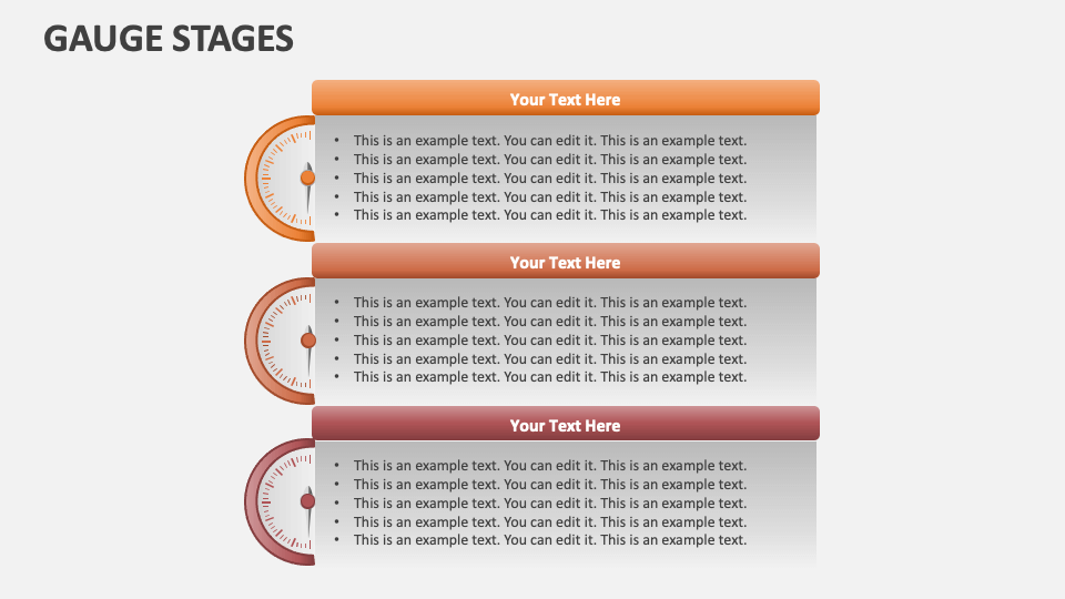 Gauge Stages Template for PowerPoint and Google Slides - PPT Slides