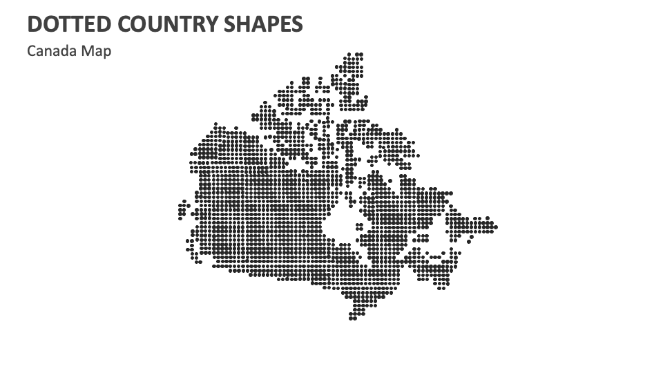 Dotted Country Shapes for Google Slides and PowerPoint - PPT Slides