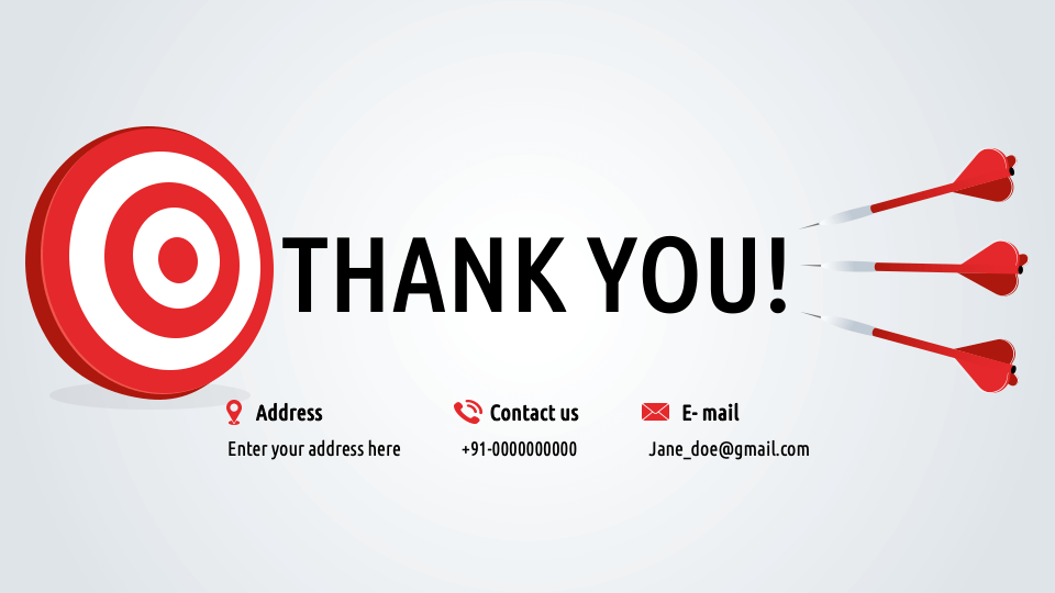 Free Target Dart Presentation Theme for Google Slides and PowerPoint