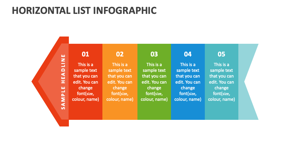 Horizontal List Infographic PowerPoint and Google Slides Template - PPT Slides