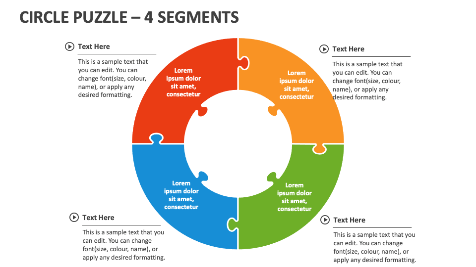 Circle Puzzle Template for PowerPoint and Google Slides - PPT Slides