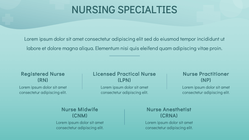 Free Nursing Presentation Theme for Google Slides and PowerPoint