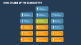 ORG Chart with Silhouette Template for PowerPoint and Google Slides ...