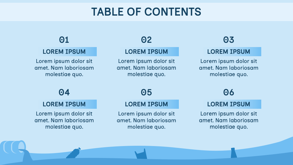 Free Water Pollution Presentation Theme for Google Slides and PowerPoint