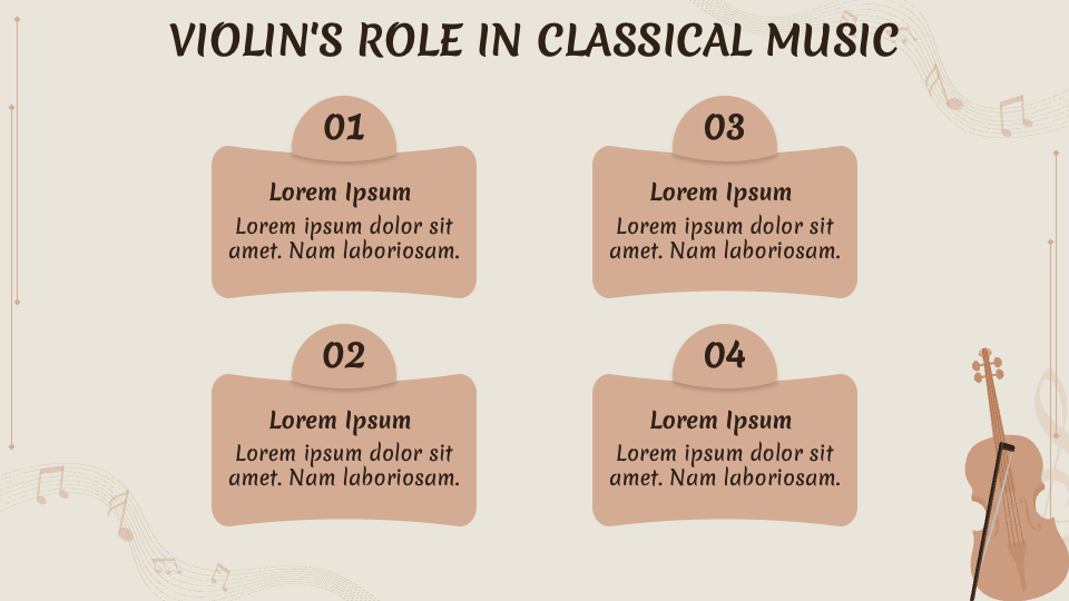 Free Violin Theme for Google Slides and PowerPoint