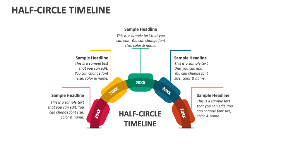 Half-Circle Timeline PowerPoint and Google Slides Template - PPT Slides
