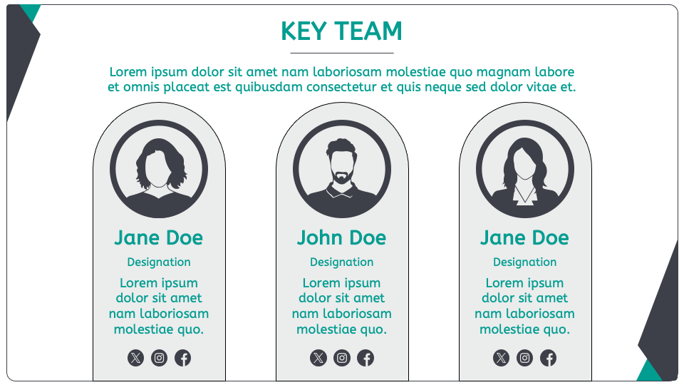 Company Bio Presentation for Google Slides and PowerPoint - PPT Slides