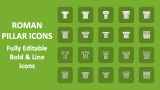 Roman Pillar Icons for Google Slides and PowerPoint