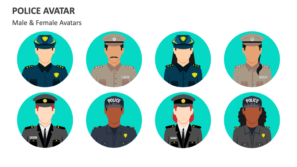 Police Avatar for Google Slides and PowerPoint