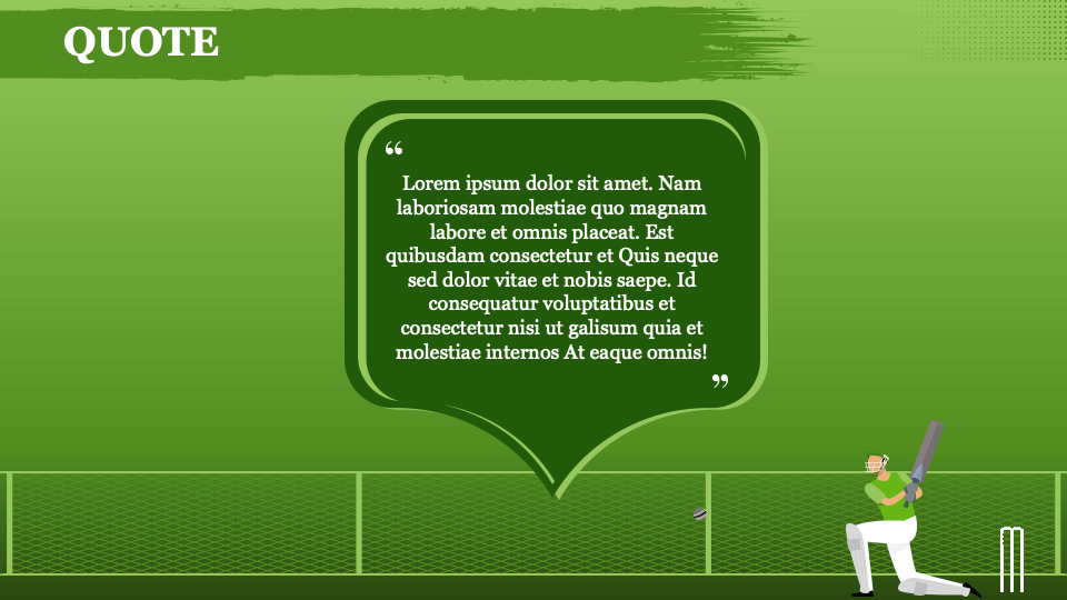 Free Box Cricket Presentation Theme for Google Slides and PowerPoint