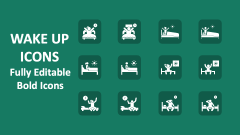 Wake Up Icons for Google Slides and PowerPoint