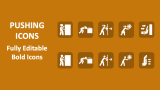 Pushing Icons for PowerPoint and Google Slides - PPT Slides