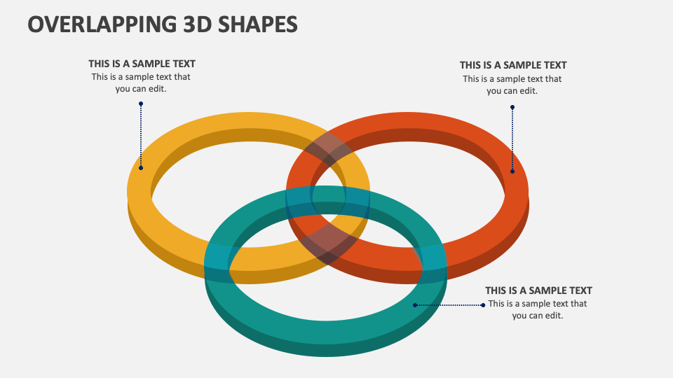 Overlapping 3D Shapes Template for PowerPoint and Google Slides - PPT Slides