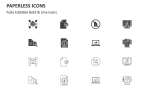 Paperless Icons for Google Slides and PowerPoint