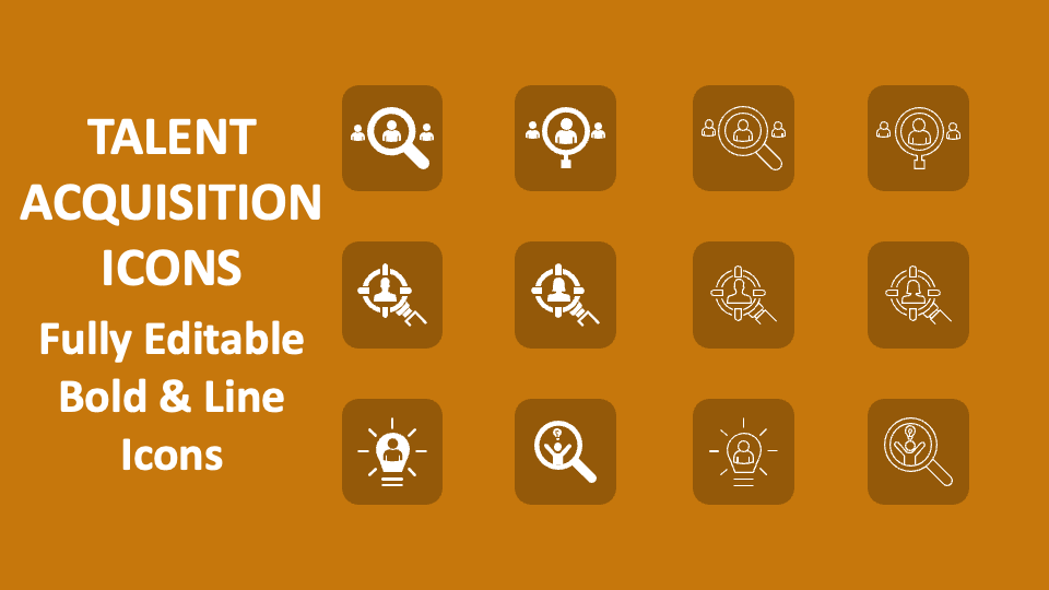 Talent Acquisition Icons for Google Slides and PowerPoint
