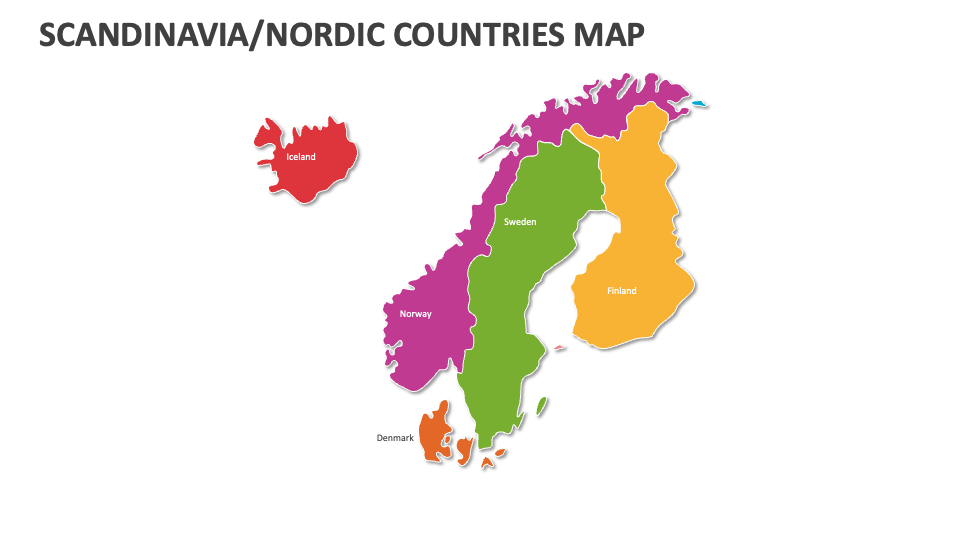 Scandinavia/Nordic Countries Map for Google Slides and PowerPoint - PPT ... Scandinavia/Nordic Countries Map for Google Slides and PowerPoint - PPT ...
