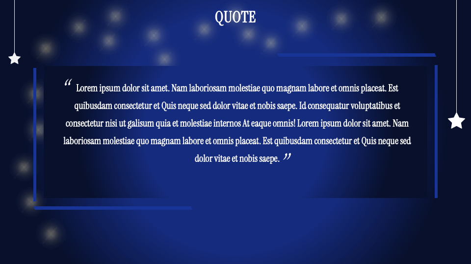 Starry Presentation Theme for PowerPoint and Google Slides - PPT Slides