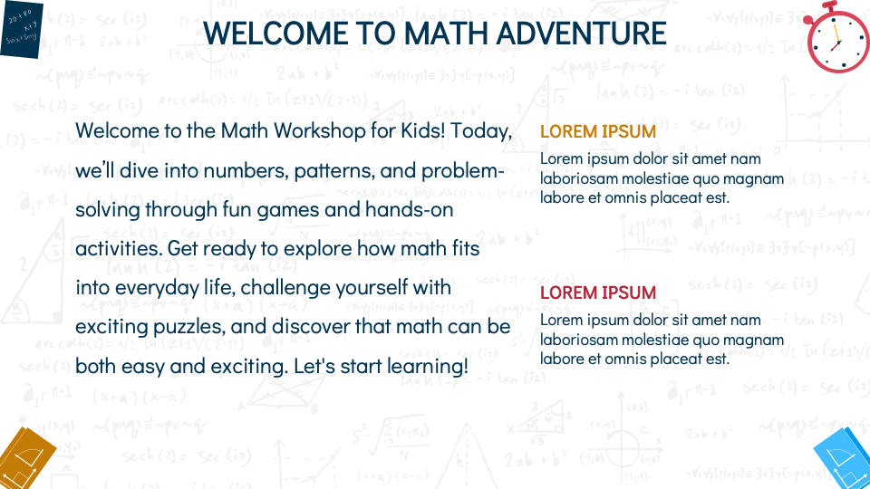 Free - Math Workshop for Kids Presentation Template for Google Slides ...