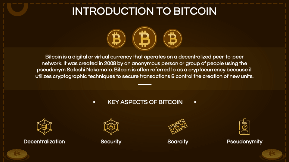 Bitcoin Business Model Presentation for Google Slides and PowerPoint