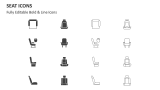 Seat Icons for Google Slides and PowerPoint