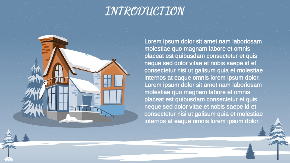 Free Snow Presentation Theme for Google Slides and PowerPoint
