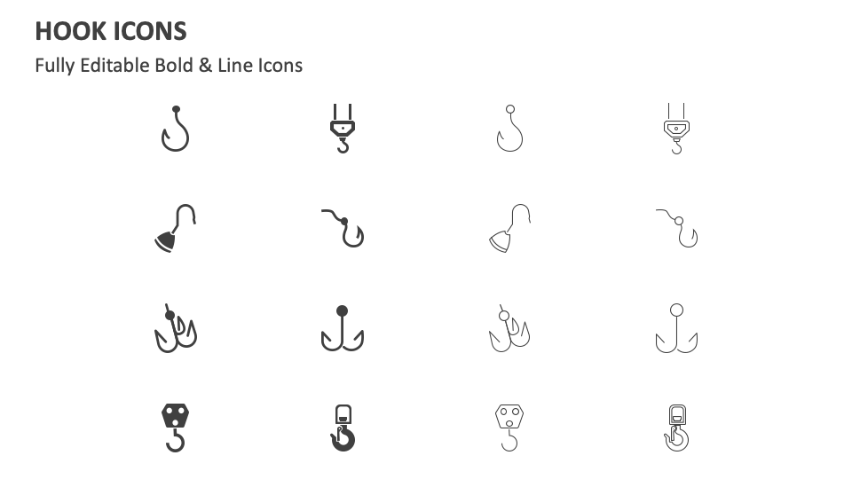 Hook Icons for Google Slides and PowerPoint