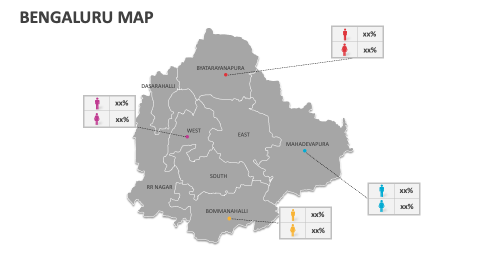 Bengaluru Map for Google Slides and PowerPoint - PPT Slides