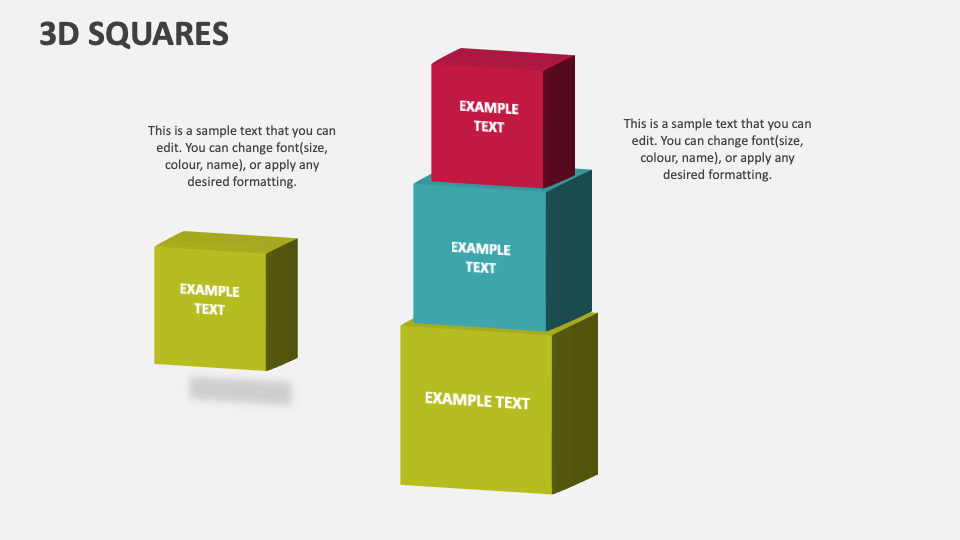 3D Squares Template for PowerPoint and Google Slides - PPT Slides