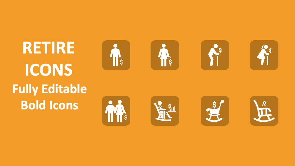 Retire Icons for Google Slides and PowerPoint