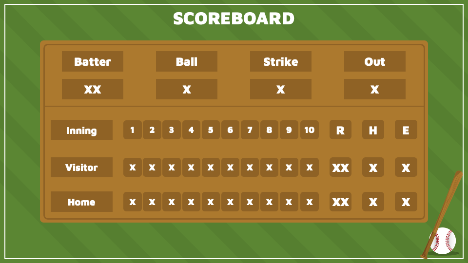 Free Baseball Presentation Theme for Google Slides and PowerPoint