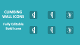 Climbing Wall Icons for Google Slides and PowerPoint