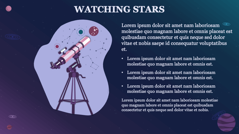 Free Creative Galaxy Theme for Google Slides and PowerPoint