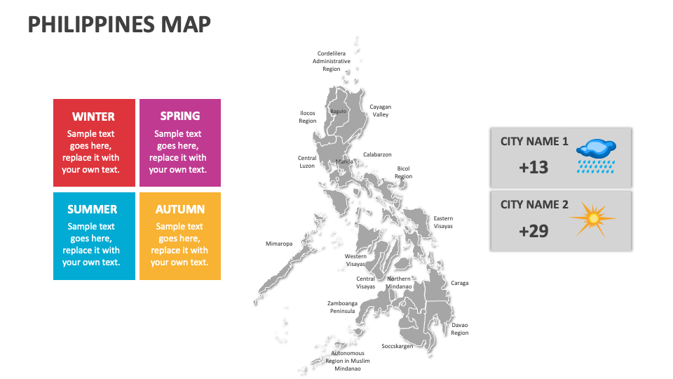 Philippines Map for Google Slides and PowerPoint - PPT Slides